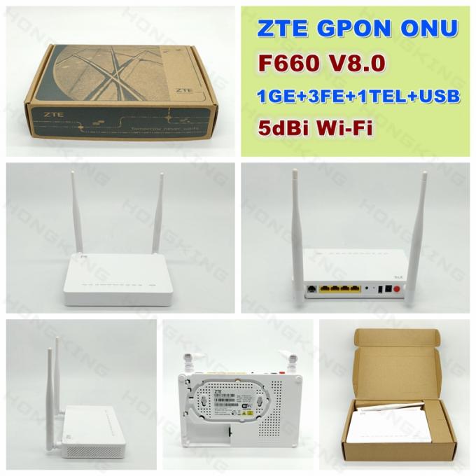 Router óptico WiFi ZTE ZXHN F660 del Ontario del módem de FTTX FTTH ...